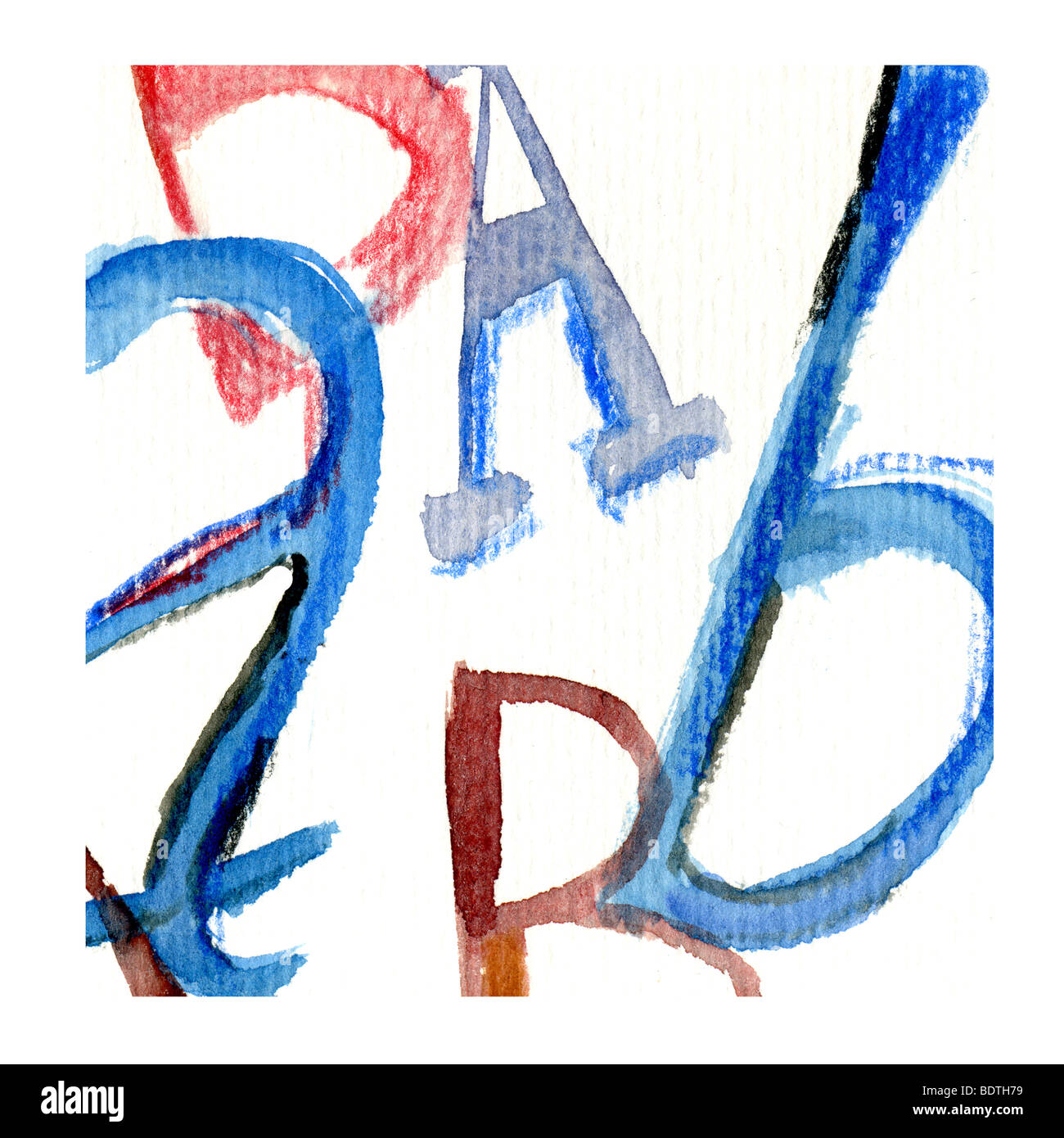 Detail of Letters Stock Photo - Alamy