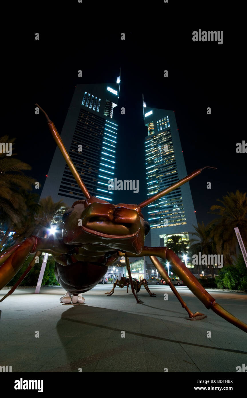 Ant scupltures, Emirates Towers, Dubai, UAE Stock Photo - Alamy