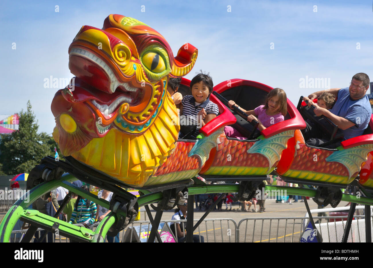 Fun at the funfair in Toronto Stock Photo - Alamy