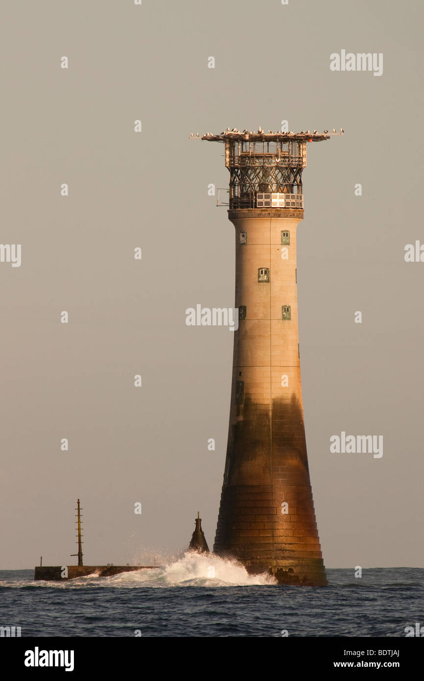 Wolf Rock Lighthouse 7 miles SW of Land's End Fl 15s 23M Horn 30s Stock ...