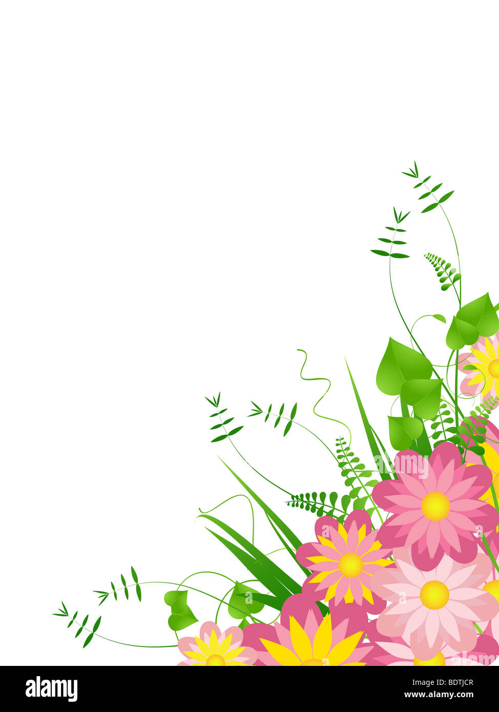 Flower Corner Designs Psd