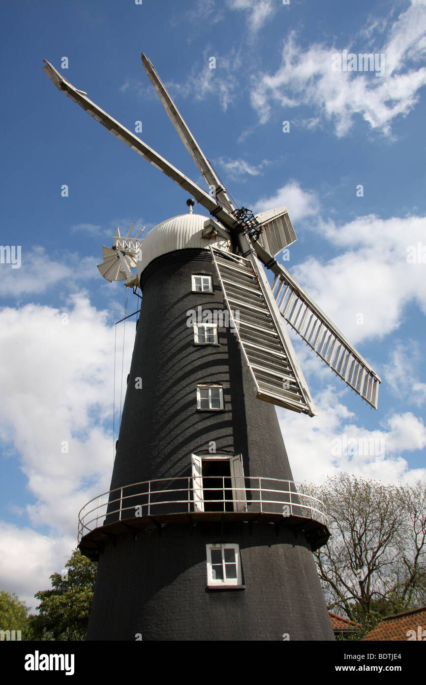 Working five sail windmill at Alford, Lincolnshire Stock Photo - Alamy