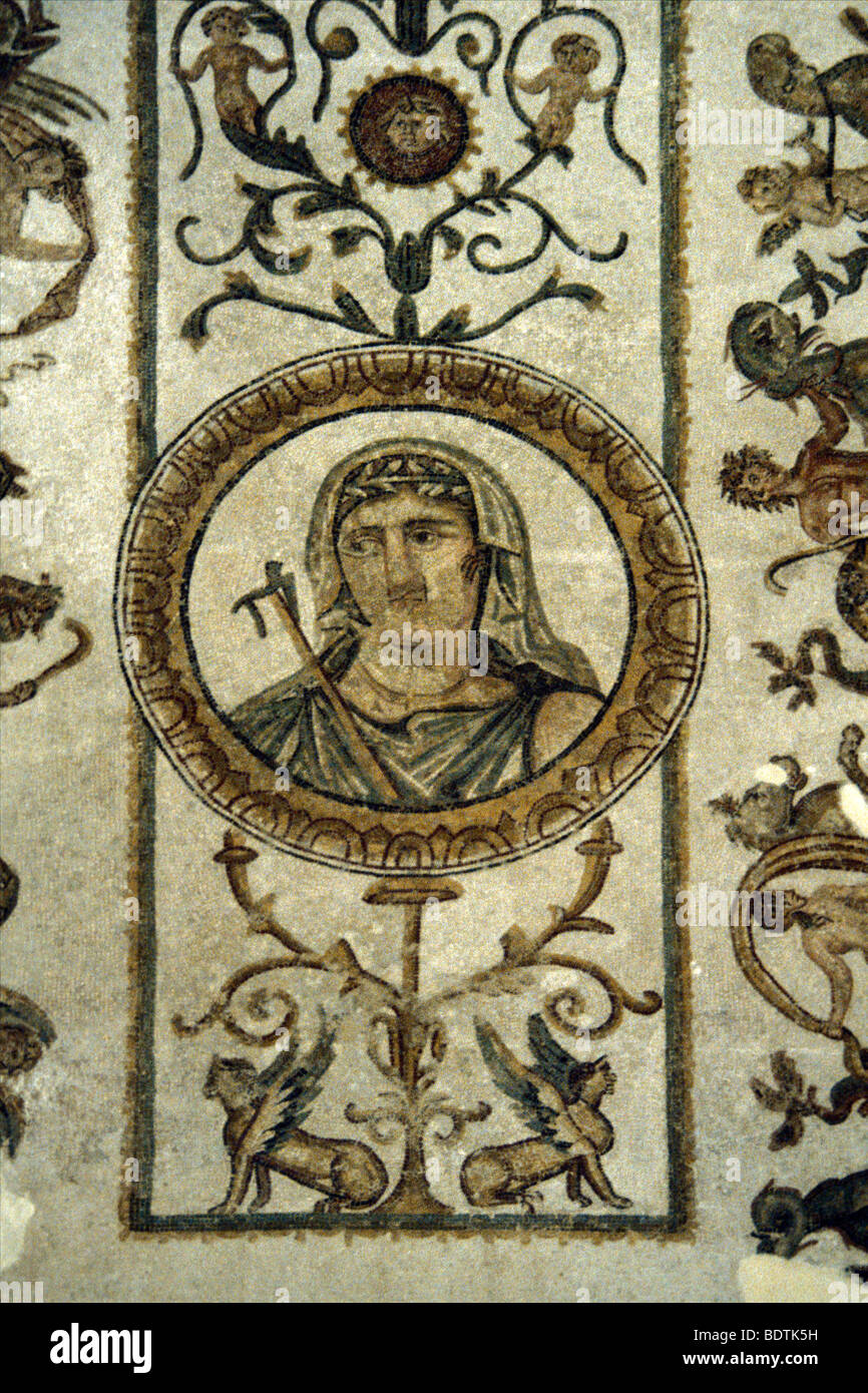 tunisia, Carthage mosaics Stock Photo - Alamy