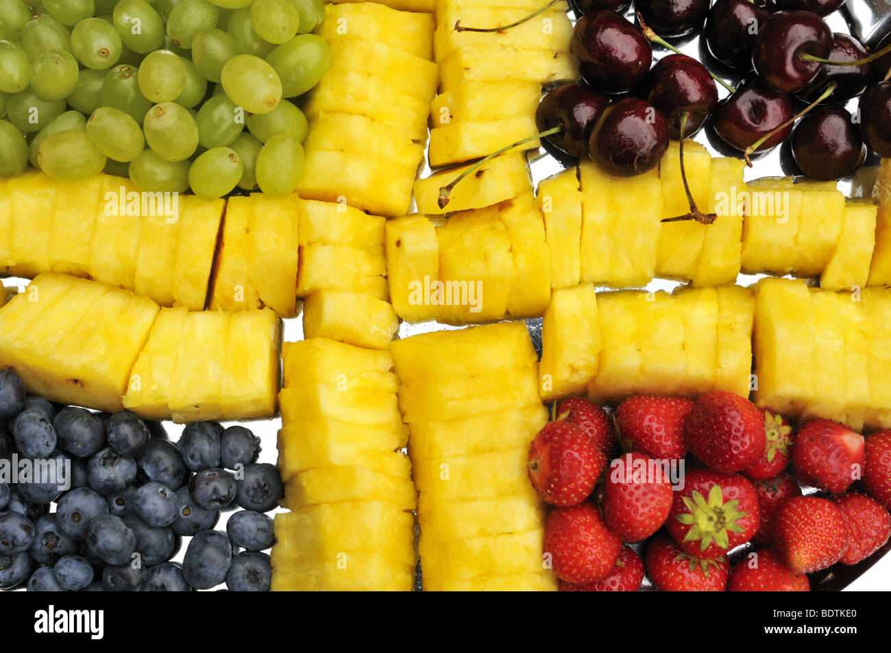 Fresh fruit platter Stock Photo - Alamy