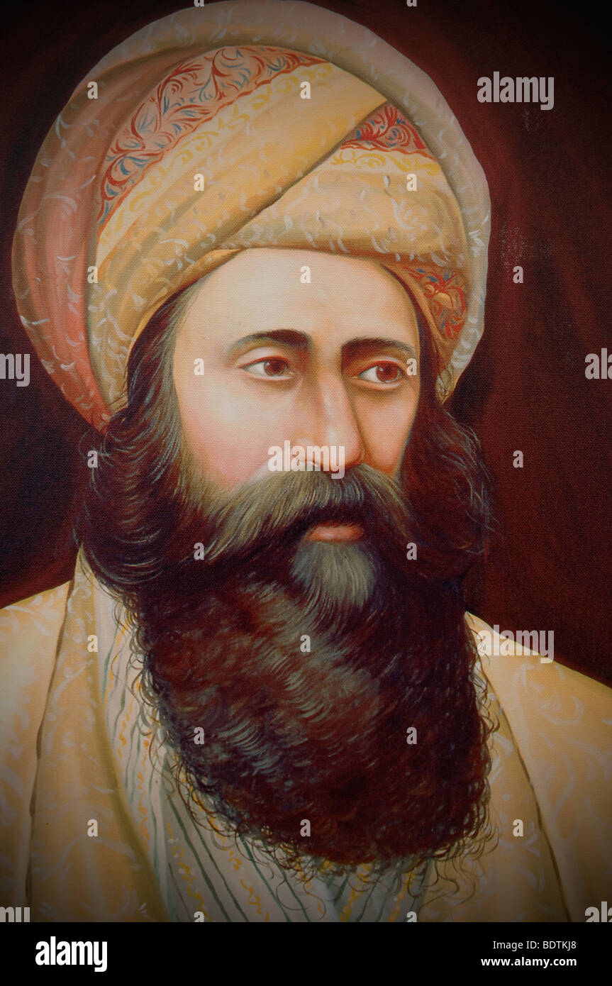 Portrait painting of 'Rambam' for sale at the tomb of Rabbi Moses Ben ...