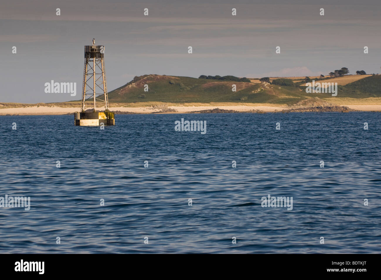 Roustel beacon in the Little Russel Channel looking towards Herm when ...