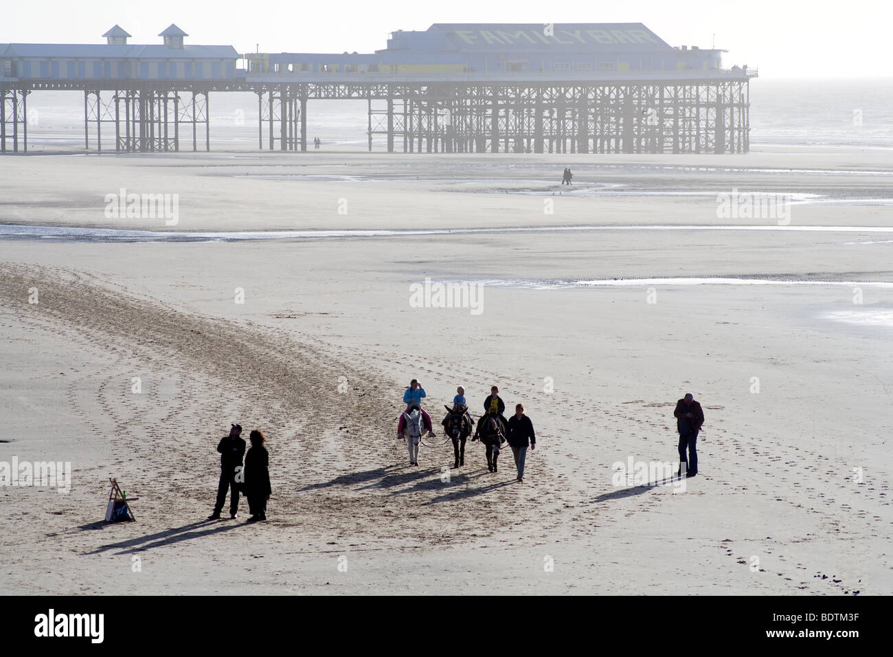 Central pier beach blackpool donkeys hi-res stock photography and ...