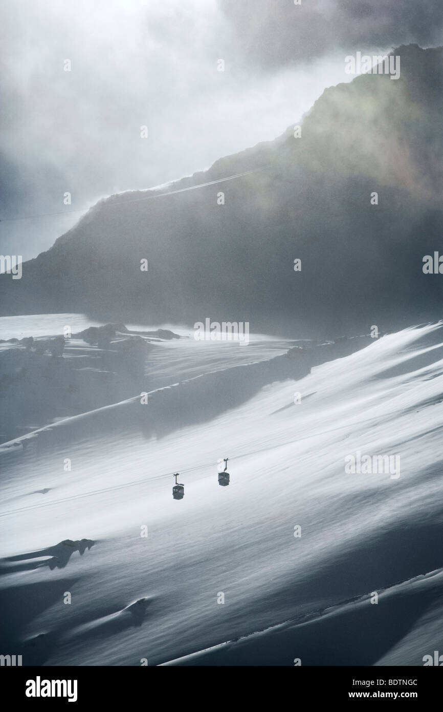 Winters road in france hi-res stock photography and images - Alamy