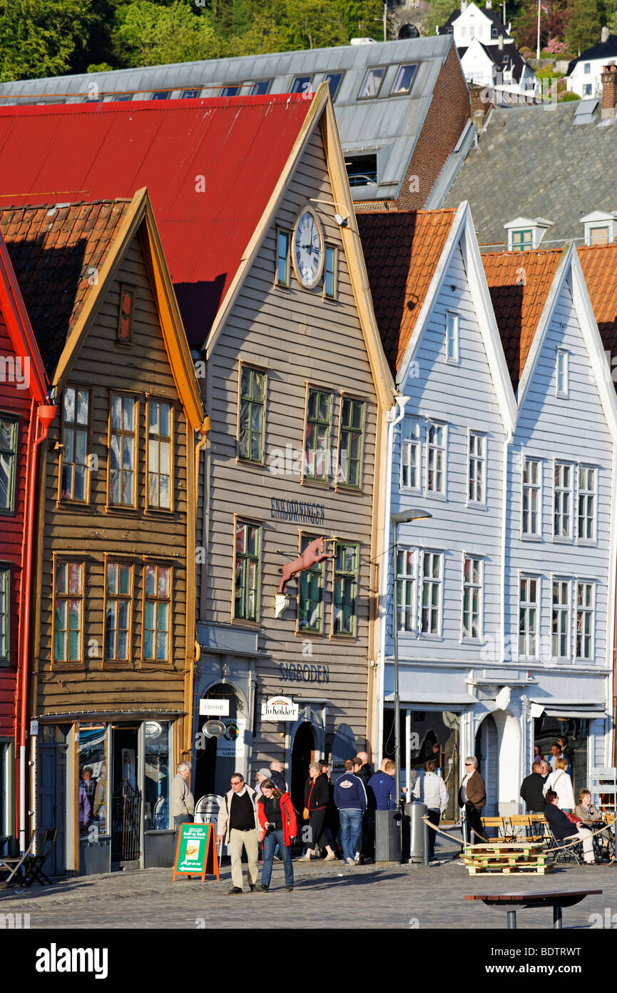Hanseatic quarter, Bryggen, Bergen, Norway, Europe Stock Photo - Alamy