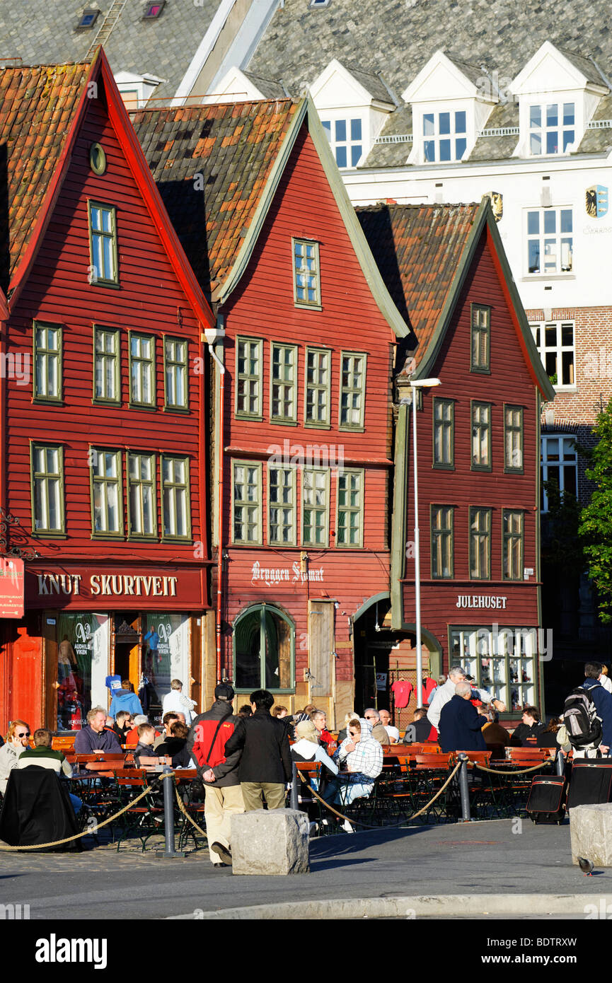 Hanseatic quarter, Bryggen, Bergen, Norway, Europe Stock Photo - Alamy