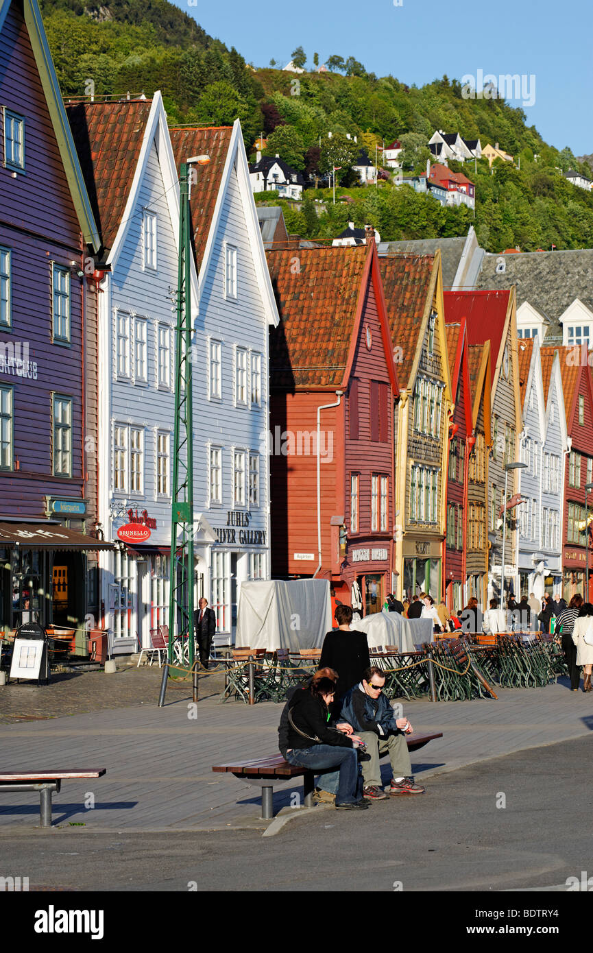 Hanseatic quarter, Bryggen, Bergen, Norway, Europe Stock Photo - Alamy