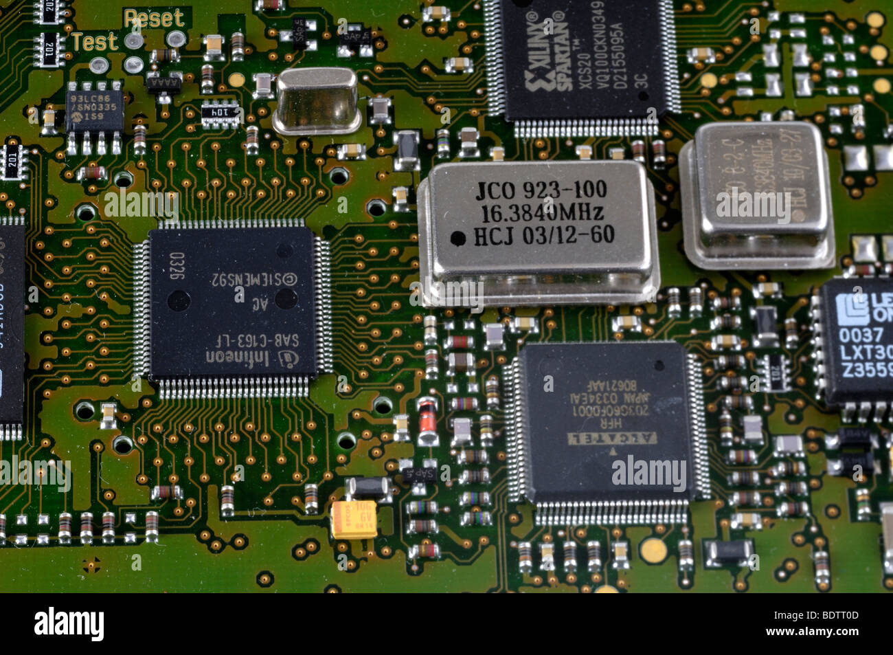 Motherboard Computer Hardware EDV chip Board Stock Photo - Alamy