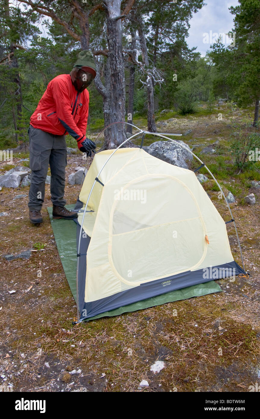 outdoor camping im naturreservat rogen, haerjedalen, schweden, nature ...