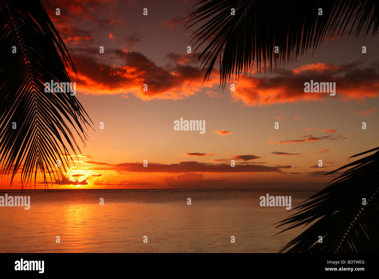 Mauritius sunset hi-res stock photography and images - Alamy