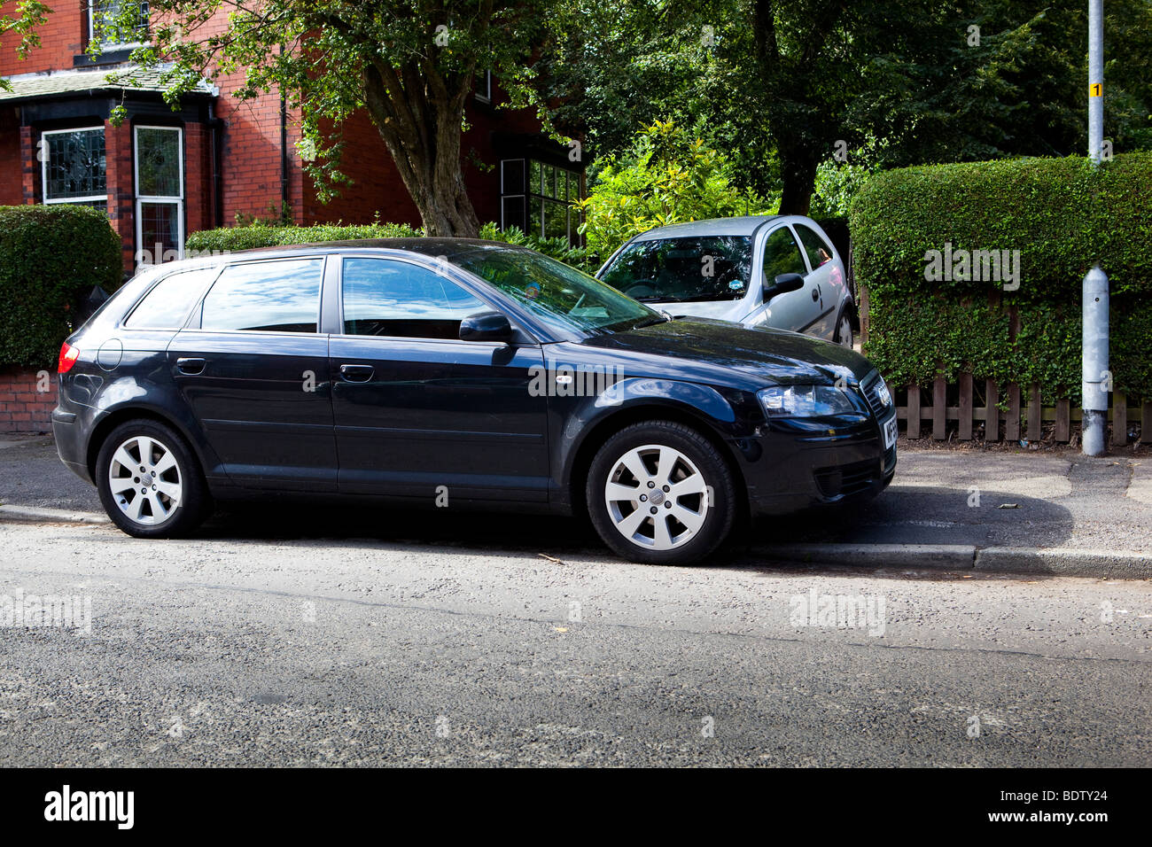 Car blocking drive hi-res stock photography and images - Alamy