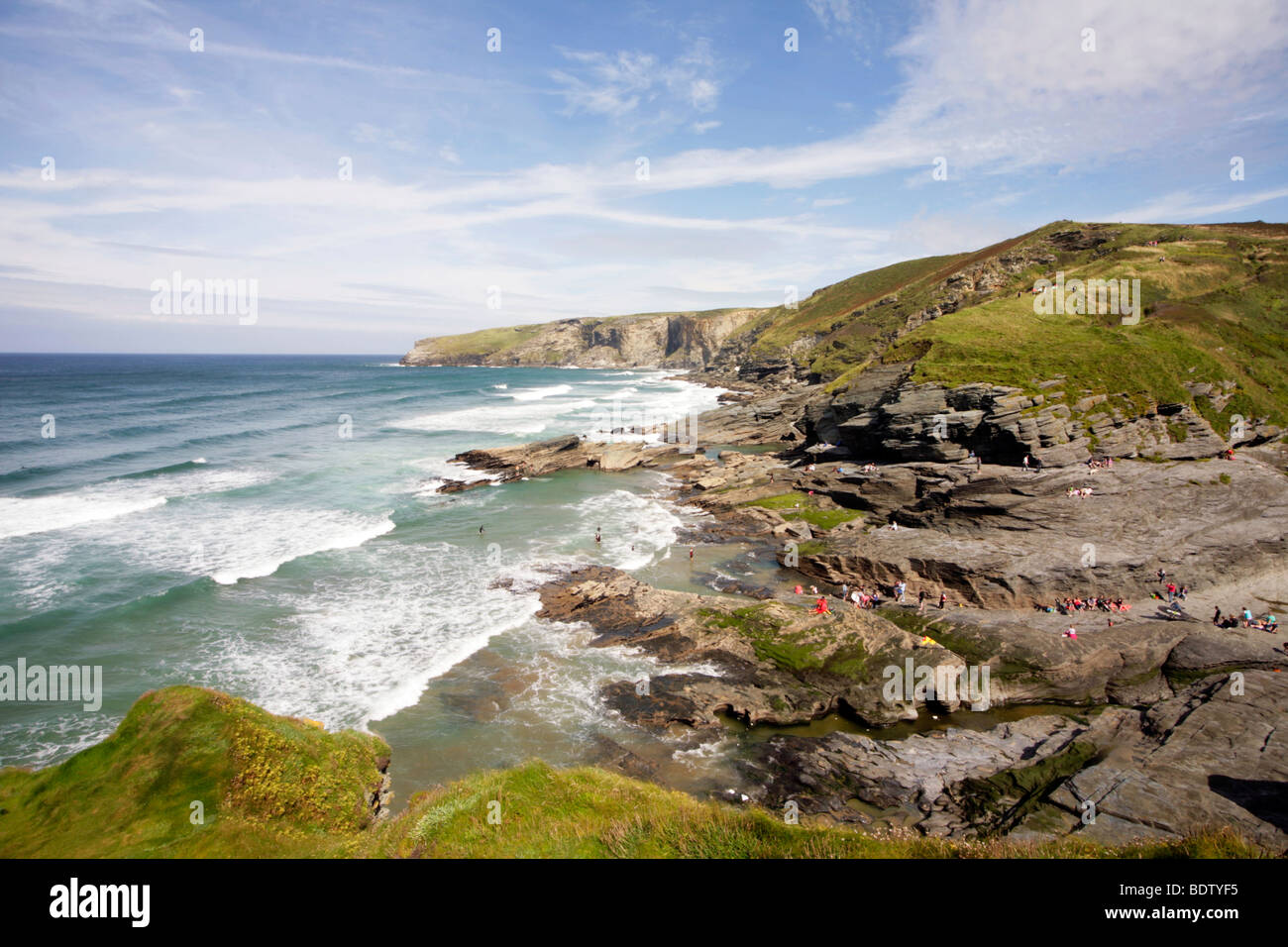 Trebarwith Strand, Cornwall Stock Photo - Alamy