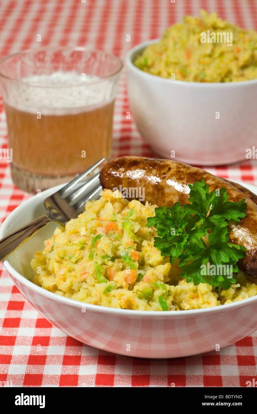 Stoemp potato sausage hi-res stock photography and images - Alamy