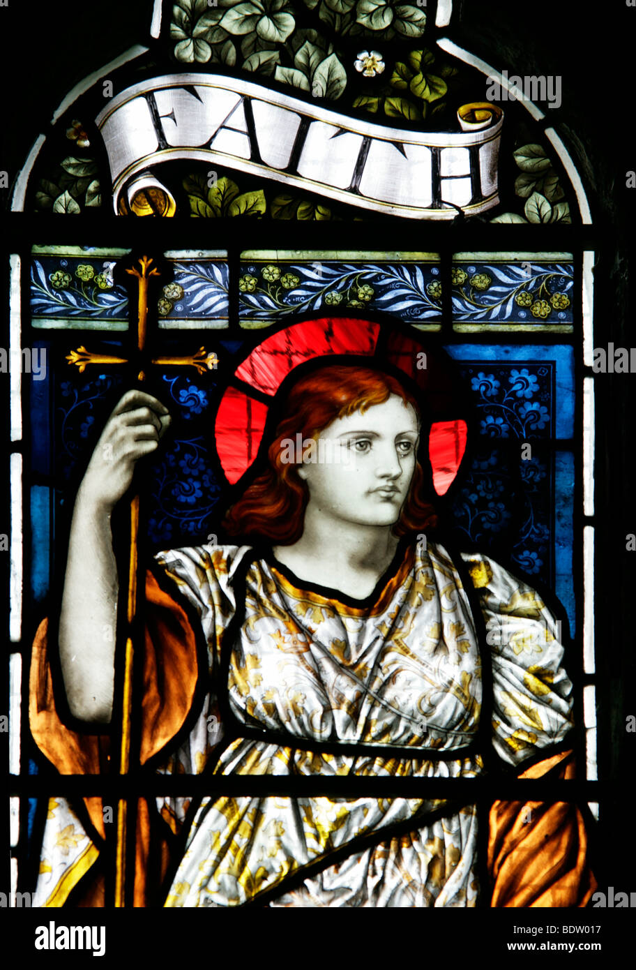 Stained glass window of 1885 by Powell & Sons (artist Henry Holiday ...