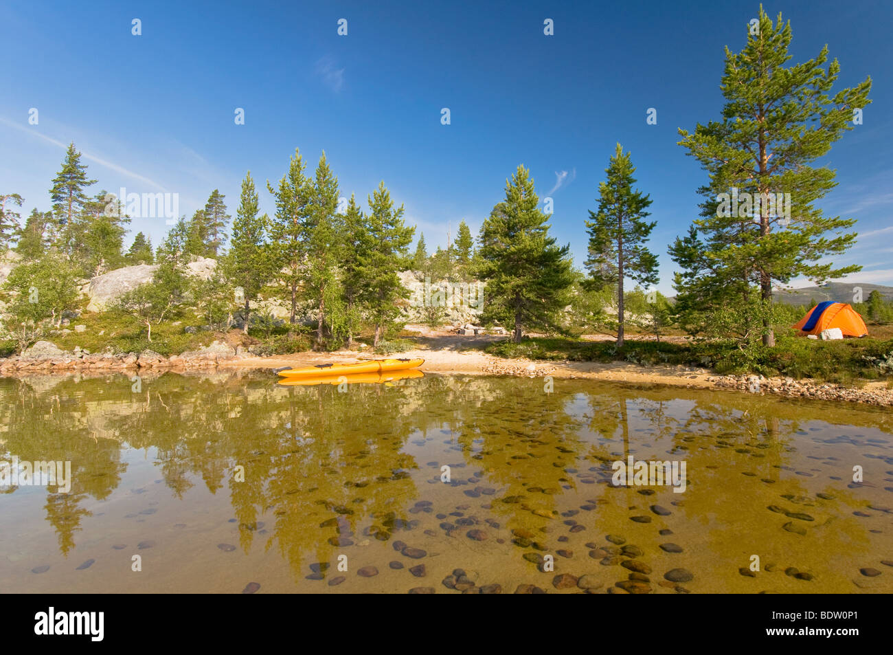 outdoor camping am see rogen im naturreservat rogen, haerjedalen ...