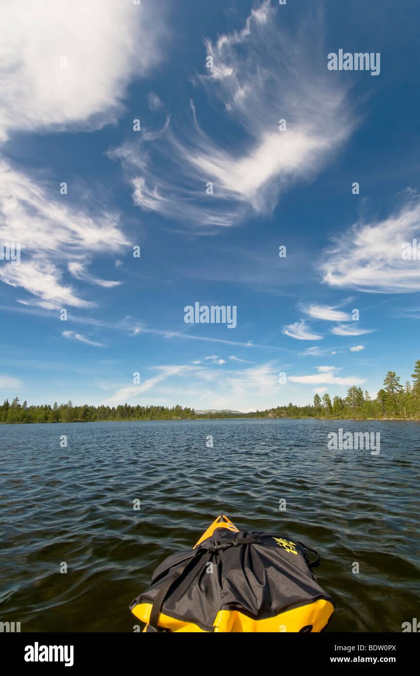 kayak on the lake rogen, nature reserve, sweden Stock Photo - Alamy