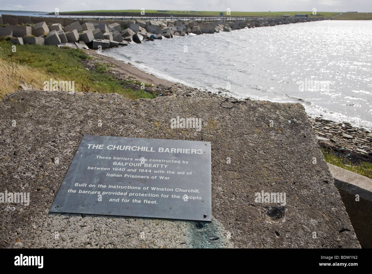 churchill barriers, orkney islands, scotland Stock Photo - Alamy