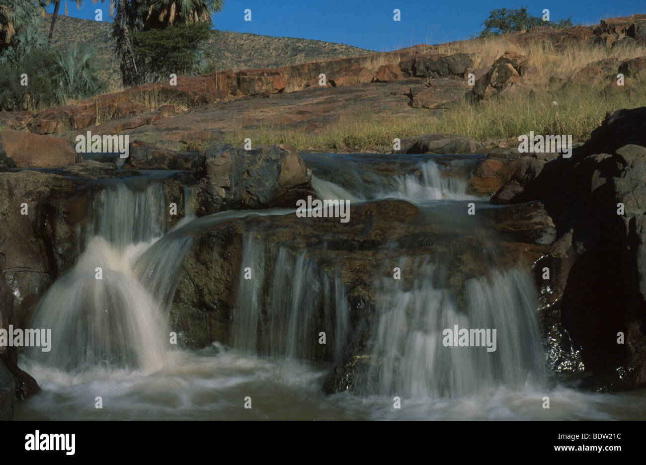 Waterfall in Kaokoland Stock Photo - Alamy