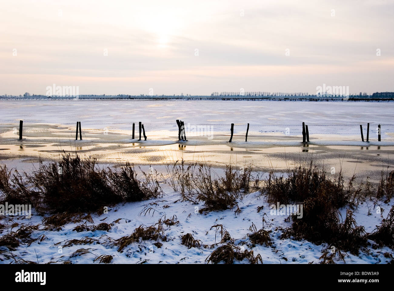 fence snowd under Stock Photo - Alamy