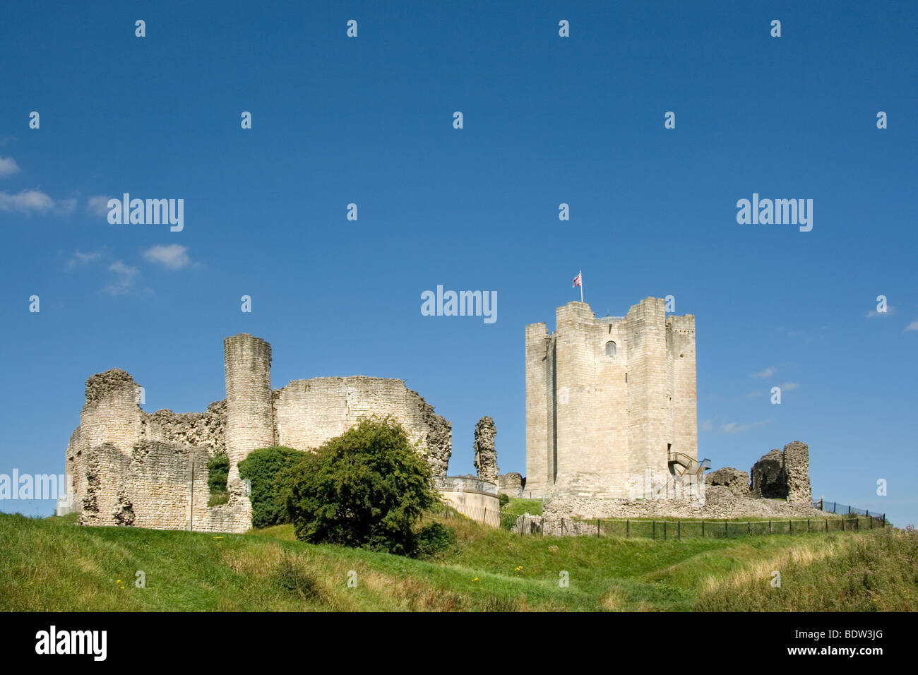 The remains of Conisbrough Castle, one of England's finest Norman ...