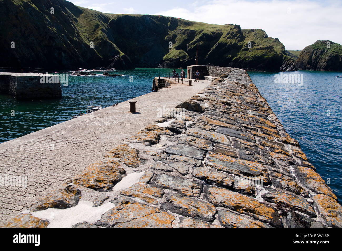 Mullion Cove Lizard Cornwall England UK Stock Photo - Alamy