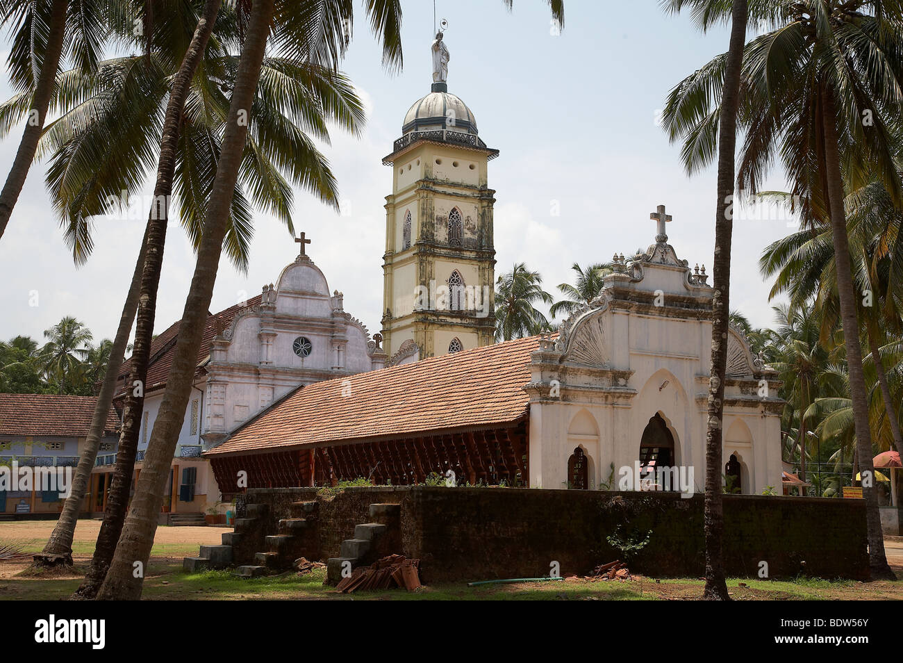 INDIA The Syro-Malabar church, founded by Saint Thomas, at Palayur ...