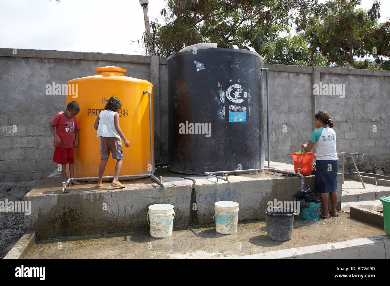 TIMOR LESTE Camp for internally displaced people (IDPs) at the Don ...
