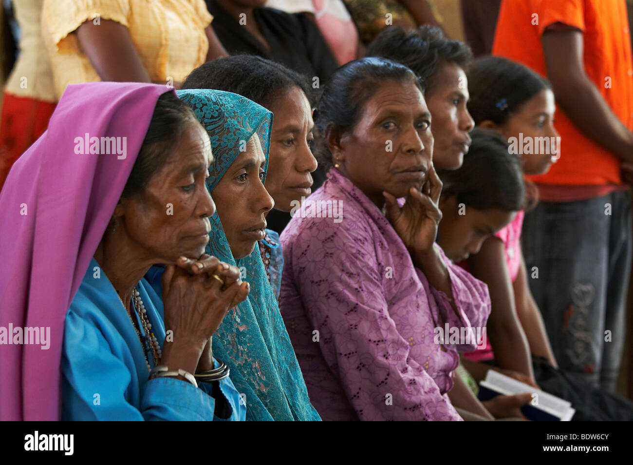 Timor Leste Sunday mass at the Catholic church in Aileu PHOTOGRAPH by ...