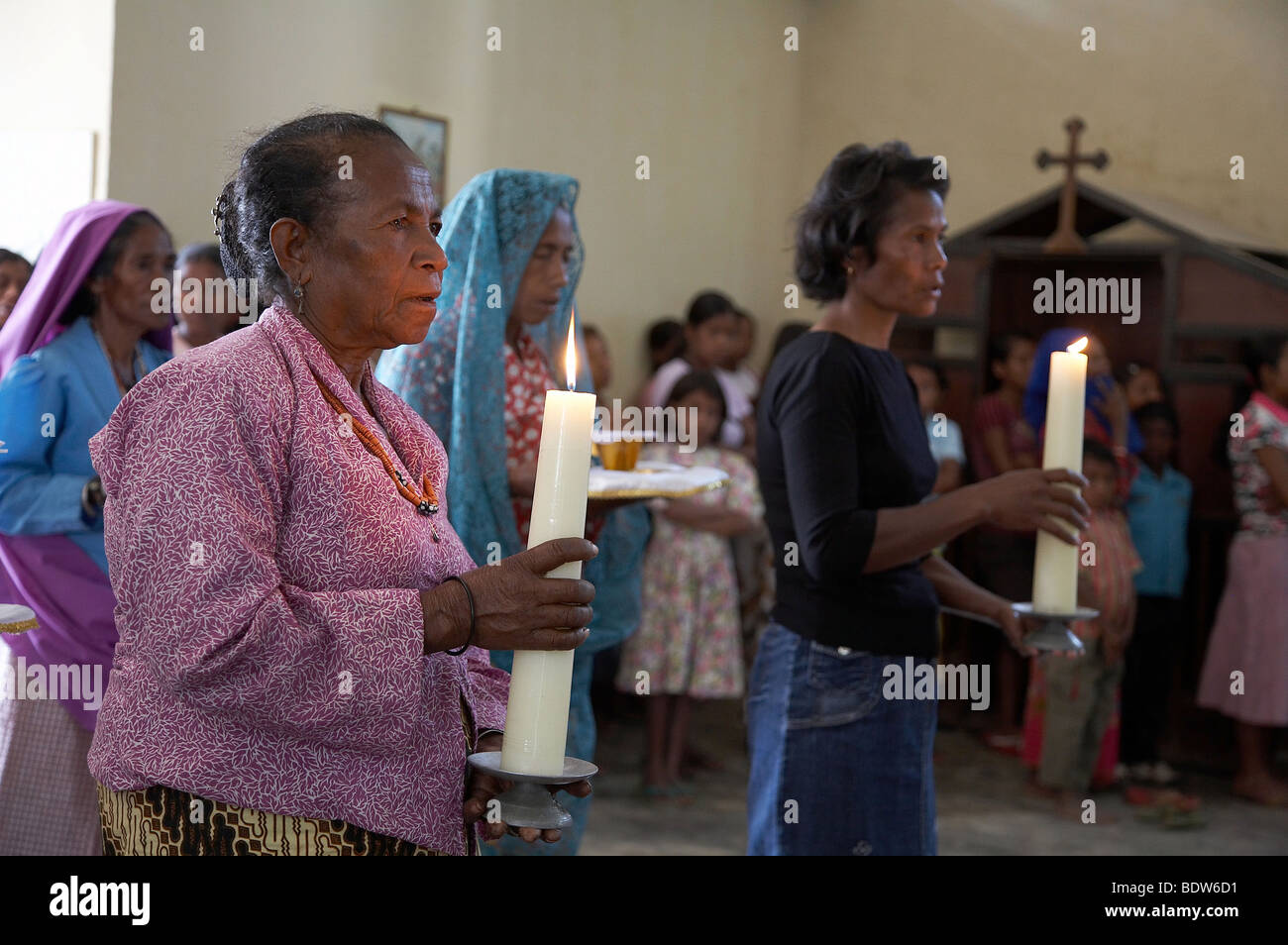Timor Leste Sunday mass at the Catholic church in Aileu PHOTOGRAPH by ...