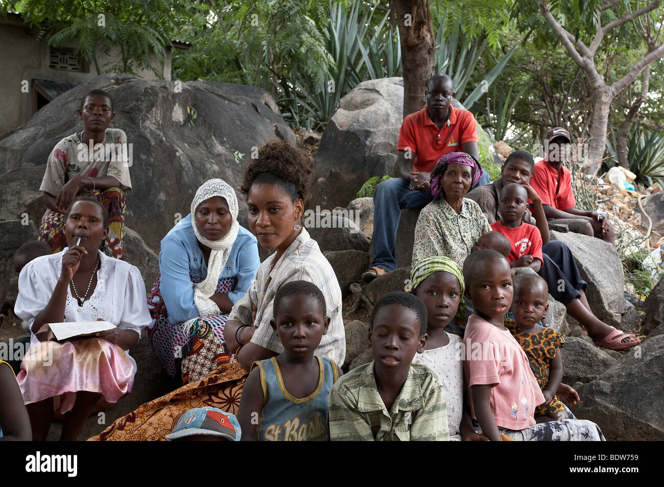 TANZANIA Meeting of a small Christian community in the slum area of ...