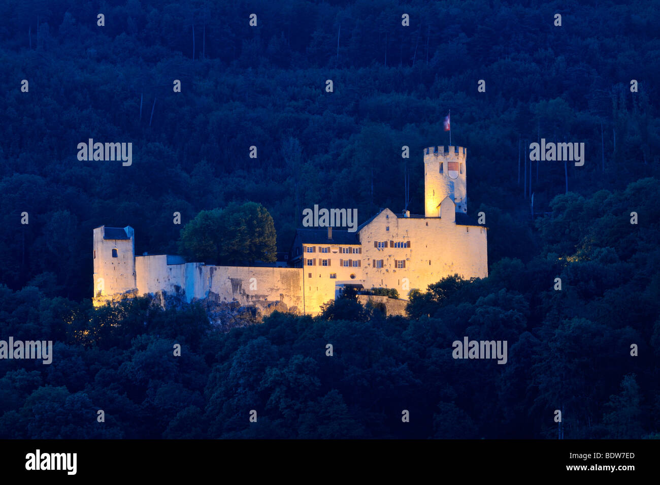 Neu-Bechburg castle above Oensingen, Canton Solothurn, Switzerland ...
