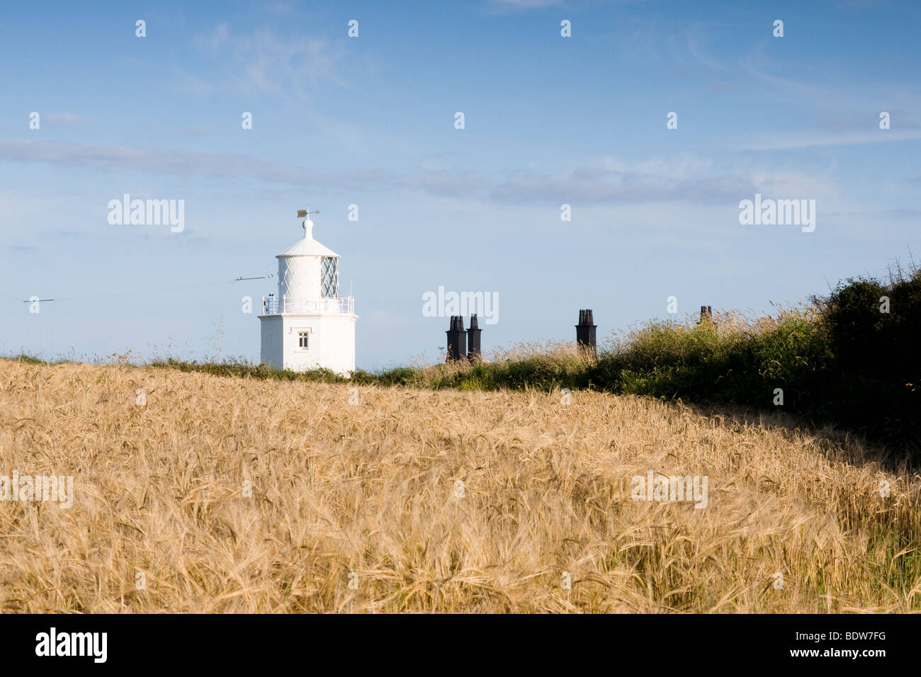 Lizard Point Lighthouse Cornwall England UK Stock Photo - Alamy