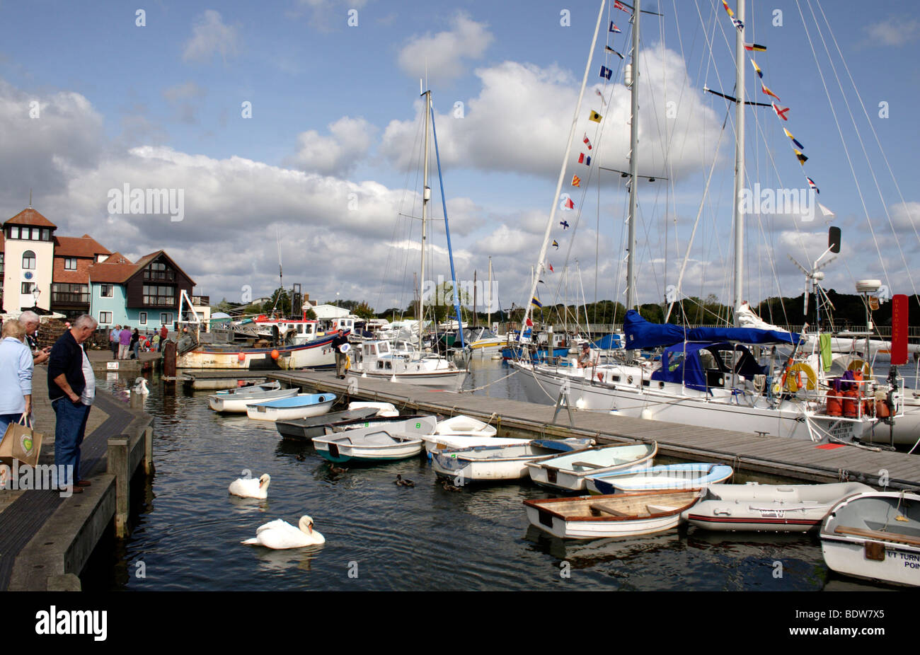 Marina at Lymington harbour Hampshire Stock Photo - Alamy