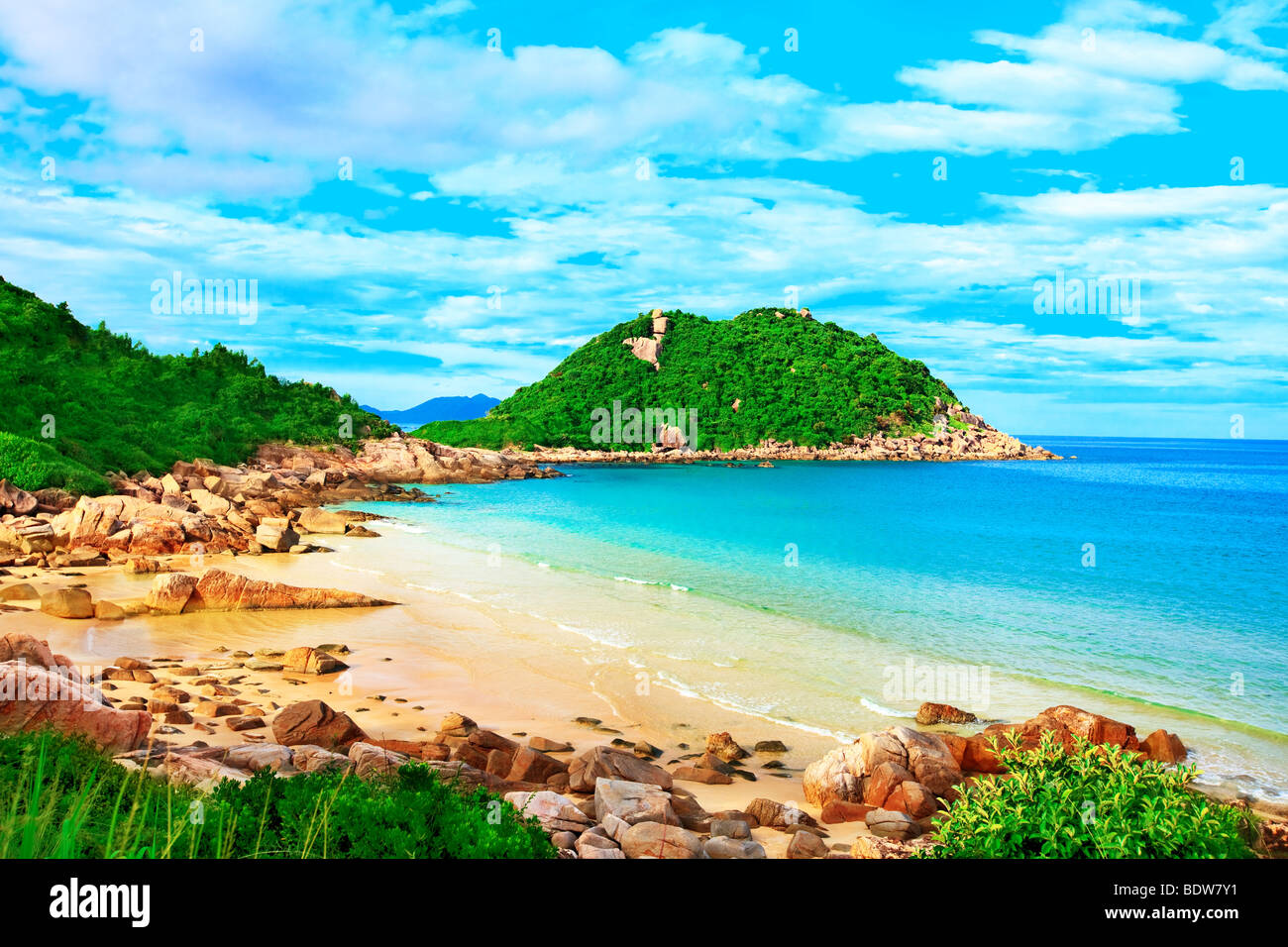 Tropical lagoon with blue clean water at sunny day Stock Photo - Alamy