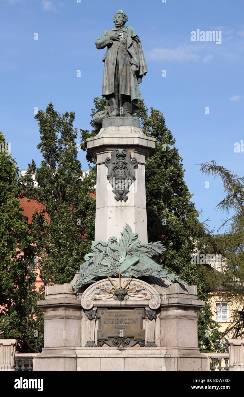 Statue of adam mickiewicz hi-res stock photography and images - Alamy