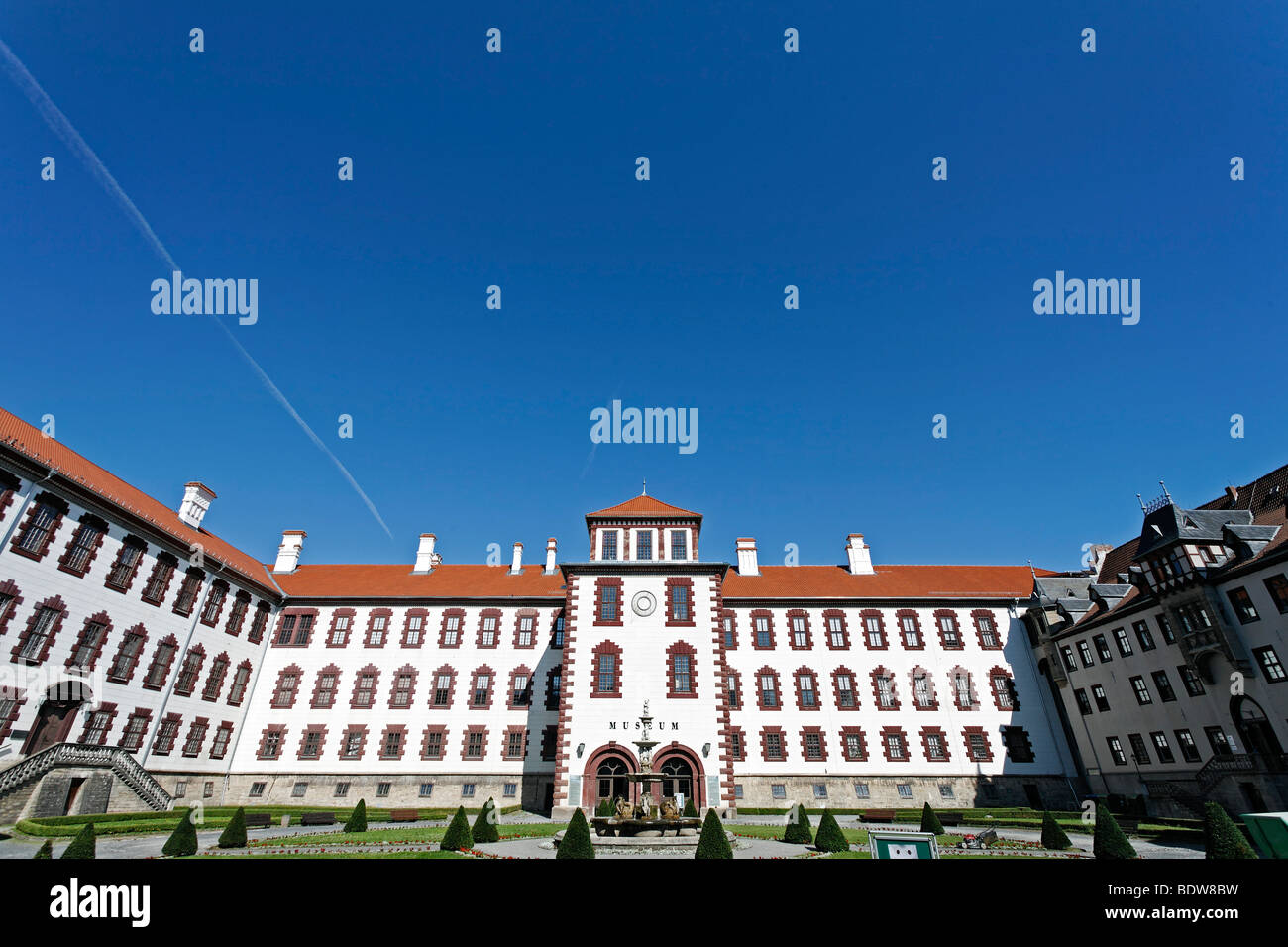 Schloss Elisabethenburg castle, main wing, Meiningen, Rhoen, Thuringia ...
