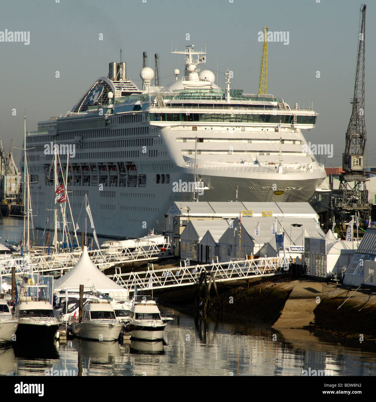 Sea Princess moored at berth 101 Western Docks, Southampton, Hampshire ...