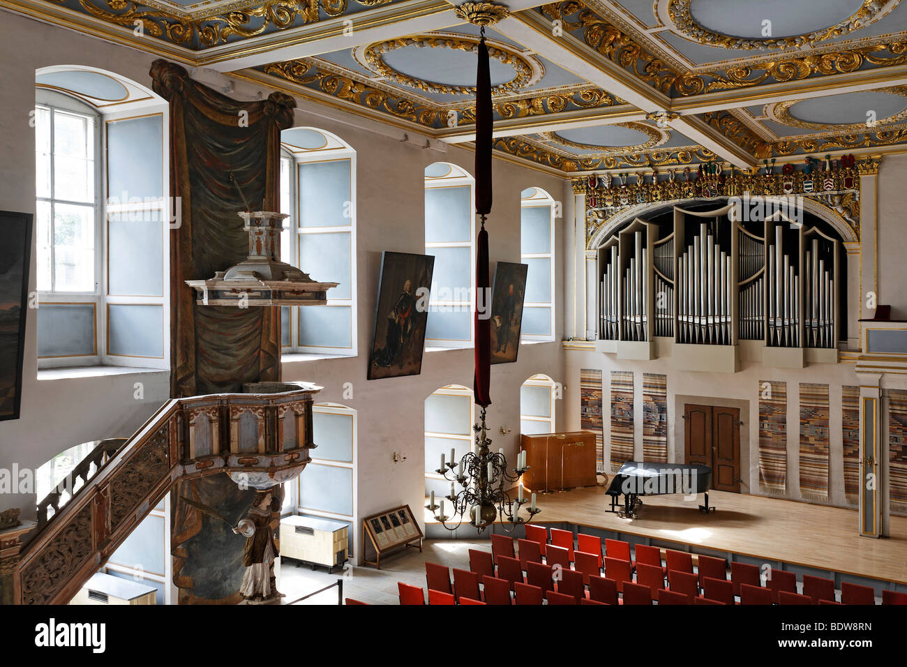 Baroque castle church, now concert hall Johannes Brahms, Schloss ...