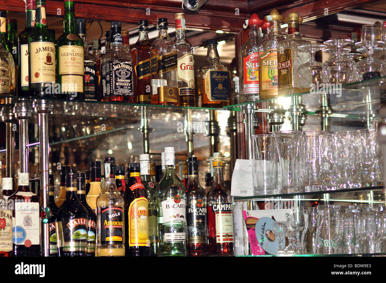 Eastern Europe, Hungary, Budapest, Interior of a bar Stock Photo - Alamy