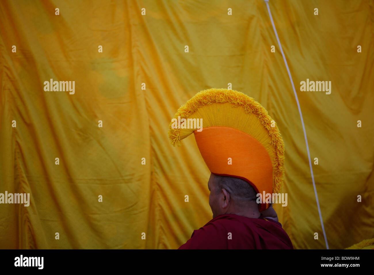 Tibetan Buddhist monks perform a full moon ceremony at the Kumbum ...