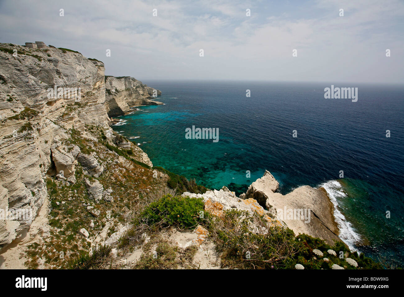 Limestone cliffs, Bonifacio, Corsica, France, Europe Stock Photo - Alamy