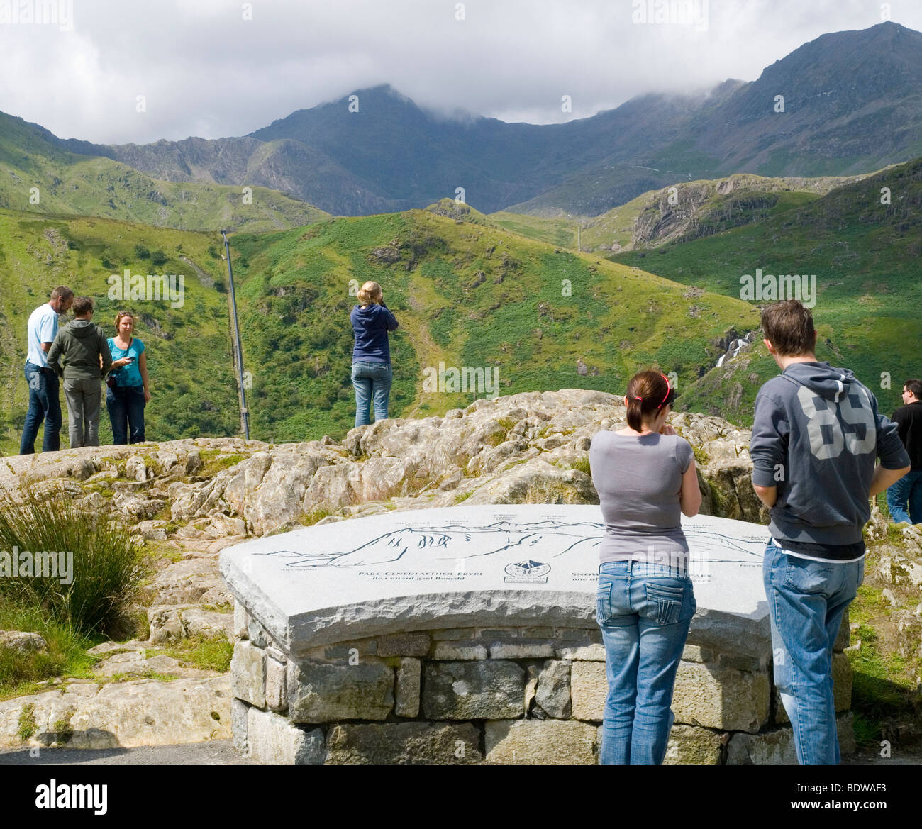 Summit of mount snowdon hi-res stock photography and images - Alamy