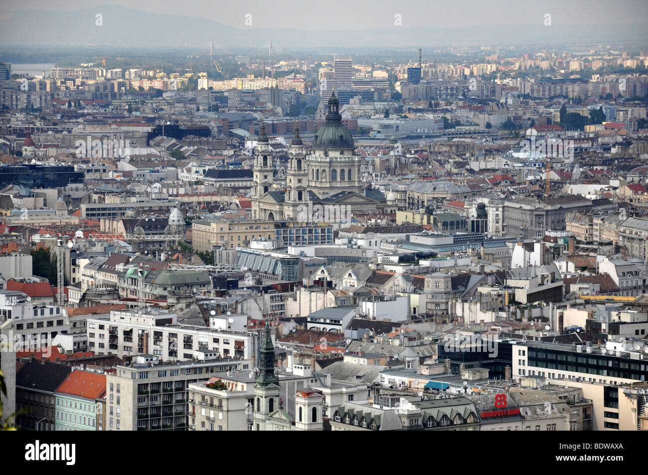 Eastern Europe, Hungary, Budapest, View from the Cittadella Stock Photo ...