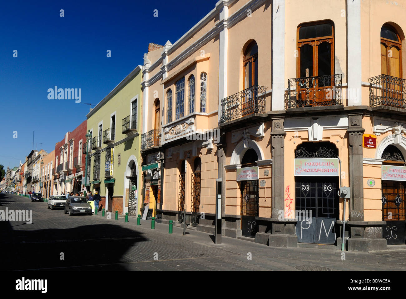 Historic houses in the colonial old town of Puebla, UNESCO World ...