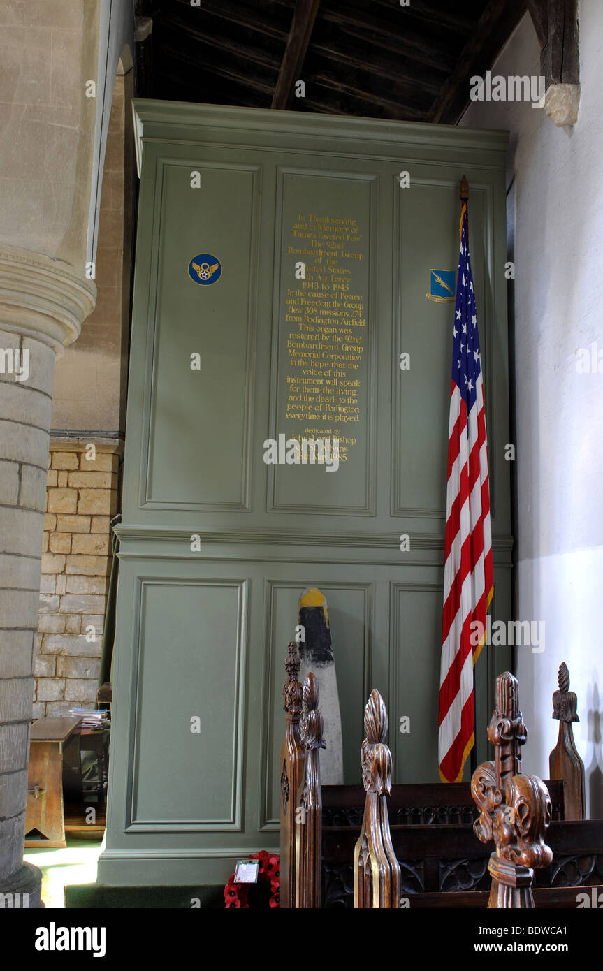 American Forces memorial, St. Mary the Virgin Church, Podington ...