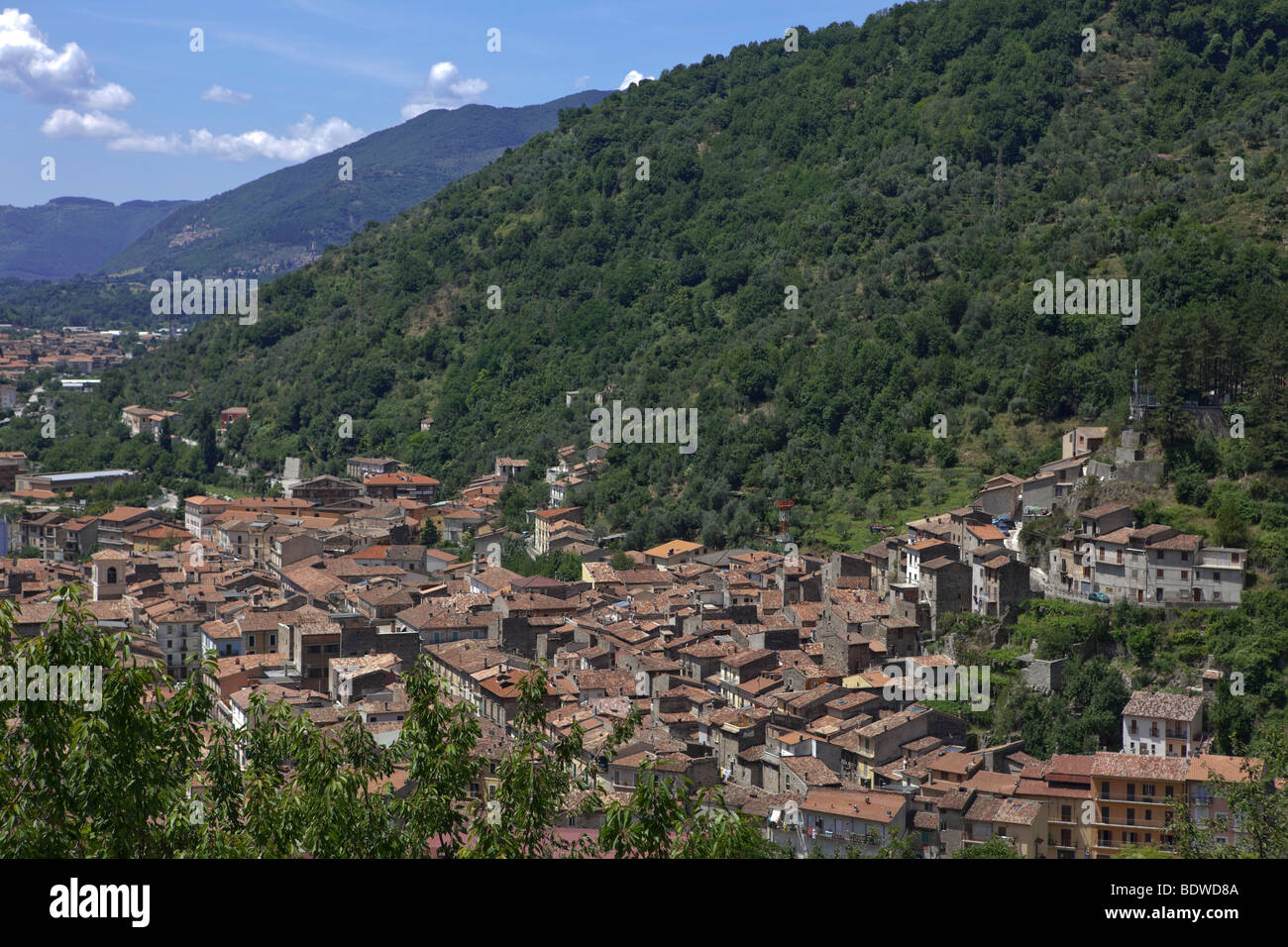 Typical village in Abruzzi, Italy (medieval and baroque architecture ...
